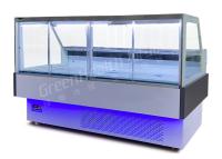 China White Front Open Sliding Glass Door Deli Display Chiller With Danfoss Compressor for sale