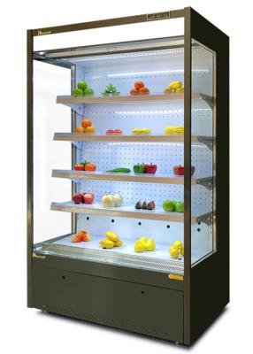 China Small Multi Deck Open Chiller Supermarket Showcase Plug In And Remote Type R404a for sale