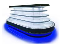 China Commercial Multideck Round Island Display Chiller For Supermarket Fruit Vegetables for sale