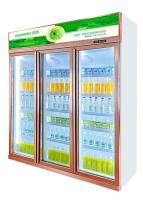 China Manufacturer Price Glass Door Beverage Cooler Juices Display Chiller Defog for sale