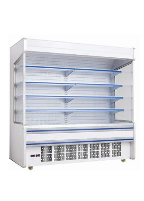 China Open Display Cooler Upright Open Chiller For Beverage Fruits Vegetables for sale