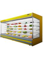 China Fan Cooling Stand Type Remote System Multideck Open Chiller For Shop for sale