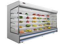 China Large Capacity Multideck Open Chiller with Fan Cooling and Remote System for Fresh Produce Display for sale