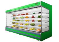 China Large Capacity Multideck Open Chiller with Fan Cooling and Remote System for Fresh Produce Display for sale