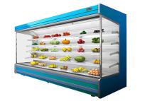 China Large Capacity Multideck Open Chiller with Fan Cooling and Remote System for Fresh Produce Display for sale