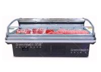 China Butchery Shop Equipment Open Top Self Service Meat Display Counter Freezer for sale