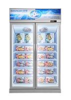 China Low Consumption Fast Freezing Glass Door Freezer Professional Suppliers for sale