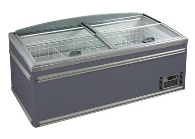 China Hypermarket Commercial Chest Freezer With Alluminum Coated Plate Glass Material for sale