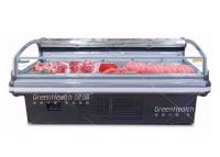 China Commercial Meat Display Chiller with Dynamic Cooling LED Lighting and Danfoss/Secop Compressors for Supermarkets for sale