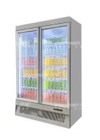 China Standard Type Single / Double Door Vertical Cooler For Drinks Display for sale