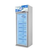 China Supermarket 1 / 2 / 3 Glass Doors Display Upright Freezer For Ice Cream for sale