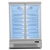 China Vertical Refrigerator Frozen Meat Upright Display Freezer Stand Up For Shop for sale