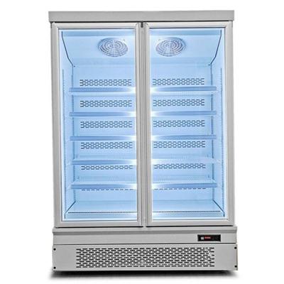 China Vertical Refrigerator Frozen Meat Upright Display Freezer Stand Up For Shop for sale