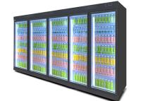 China Multi Doors Supermarket Upright Glass Door Commercial Beverage Display Cooler for sale