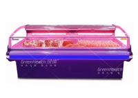 China Fan Cooling Hypermarket Open Meat Display Freezer For Butcher Shop for sale