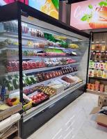China Large Standing Refrigeration Equipment Open Chiller With Multi Decks for sale