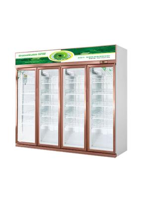 China Eco Friendly Commercial Vertical Glass Display Coolers For Beverage for sale