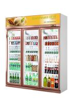 China Customized 1 2 3 Glass Doors Chiller For Displays No Fog Cold Drink Commercial Fridge for sale