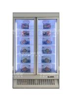 China 1600L Safety Working Commercial Big Upright Freezer With Swing Glass Door for sale