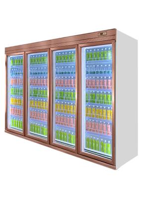 China Multi Door Merchandiser Upright Display Chiller With Adjustable Shelf for sale