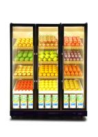 China Deluxe Appearance Fresh Keeping Fruit Vegetable Cold Drink Display Chiller for sale