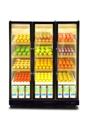 China Deluxe Appearance Fresh Keeping Fruit Vegetable Cold Drink Display Chiller for sale