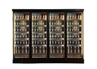 China 4 Glass Door Multi Deck Refrigerator Dairy Storage Chiller 2-8 Degree for sale