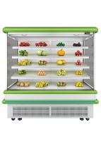 China 2.5m Supermarket Multi Deck Open Chiller with Dynamic Fan Cooling and Auto Defrost for Wall Display Fridge for sale