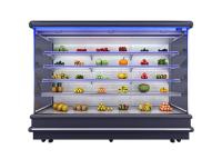 China Factory Price Fruit Shop Vertical Open Front Supermarket Display Chiller for sale
