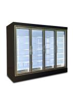 China Auto Defrosting Multideck Open Chiller With Glass Door Air Cooling for sale