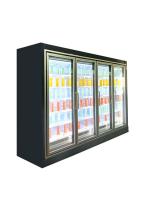 China Transparent Glass Remote Closed Multideck Open Chiller Visi Cooler 4 Layers Shelf for sale