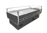 China Flat Top Open Supermarket Island Freezer Commercial Meat Display Fridge With LED for sale