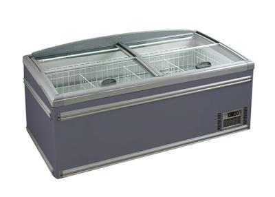 China Static Cooling Horizontal Supermarket Island Freezer With Exquisite Design for sale