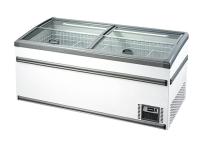 China 1.8m 2.5m Supermarket Island Freezer Open Type With Famous Brand Compressor for sale