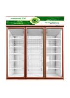 China Rose pink Soft Drink Display Refrigerator For Bottle Beverage Fan Cooling for sale