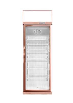 China Triple Glass Door Commercial Beverage Cooler Upright Visible Refrigerator For Drinks for sale