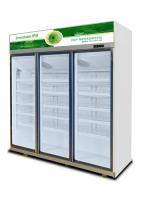 China Commercial Beverage Cooler with Triple Glass Door 1050W Power and 1530L Capacity for Supermarkets for sale