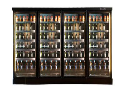 China Big Capacity Glass Door Bar Energy Drink Showcase Fridge No Light Box for sale