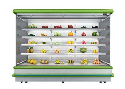 China Open Front Automatic Defrost Air Curtain Merchandiser Display Multi Deck Chiller for sale