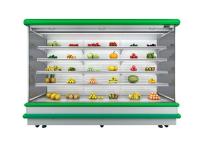 China ROHS Commercial Display Freezer Drink Yogurt Bottle Milk Beer Multideck Chillers Remote for sale