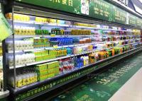 China Hypermarket Large Volume Open Multideck Fridge For Dairy Food for sale