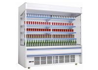 China 2.5m Plug In System 4 Layers Commercial Open Refrigerator For Merchandiser Display for sale