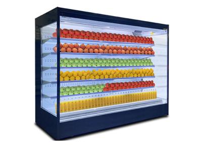 China Super Market Upright Open Chiller Fridge With Adjustable Shelf for sale