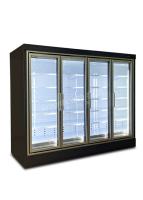 China Frost Free Glass Door Refrigerator Supermarket Fruit Display Freezer for sale
