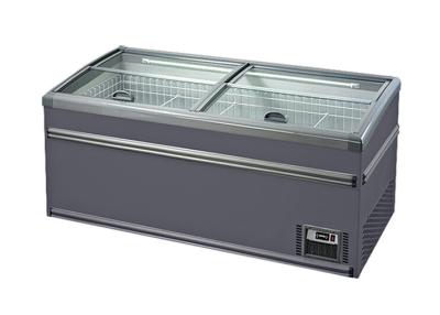 China Combined Open Top Sliding Door Island Freezer Auto Defrost For Supermarket for sale