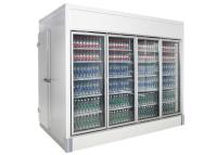 China 7500L R404 Commercial Display Freezer Multi Glass Door Walk In Cold Storage Display Chiller for sale