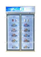 China Vertical 5 Layers 2 Door Commercial Display Freezer -22 Degree for sale