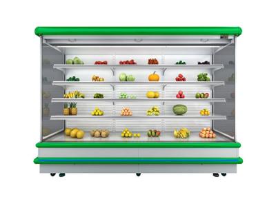 China Hypermarket Open Commercial Display Freezer For Meat Ventilate Cooling for sale