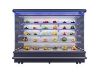 China Air Curtain Remote Upright Multideck Open Chiller Refrigerator For Supermarket for sale