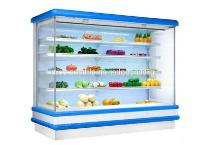China Grocery Multideck Open Chiller Drink Vegetable Fruits Display Fridge for sale